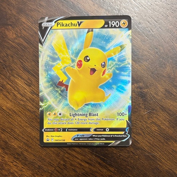 Pokemon | Toys | Pikachu V Pokmon Rare Card | Poshmark